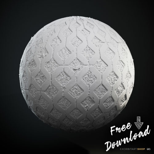 FREE:Parking Grid - Scanned PBR Textures 200x200cm - exorbitart.shop