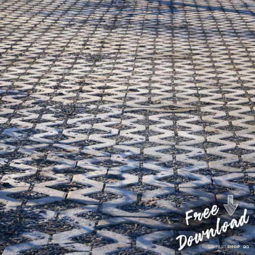 FREE:Parking Grid - Scanned PBR Textures 200x200cm - exorbitart.shop