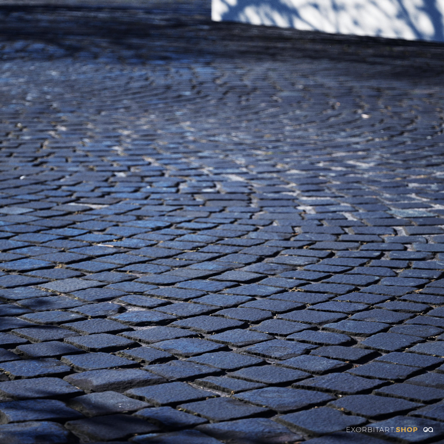 Cobblestone Road Scanned PBR Texture 450x323x8cm - exorbitart.shop