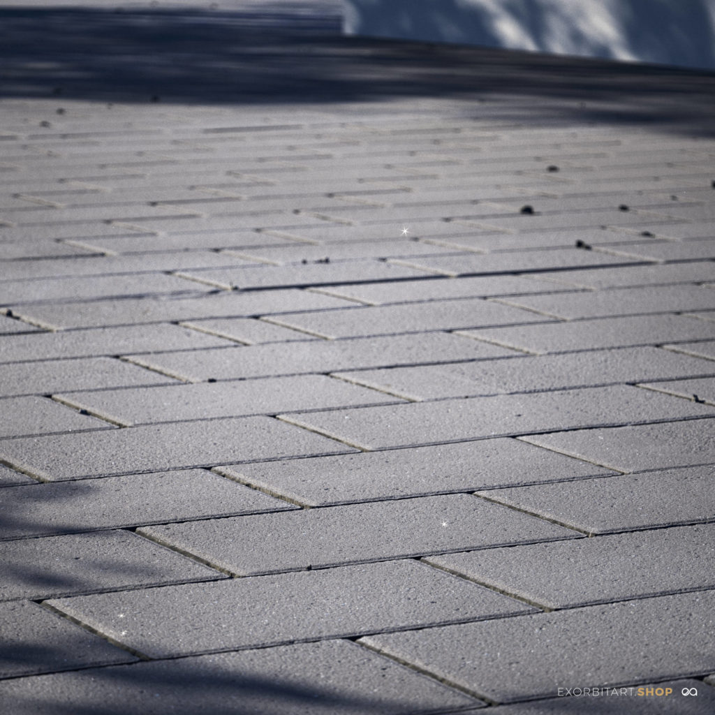 Scanned Seamless Regular Concrete Paver PBR Texture 200x200 cm