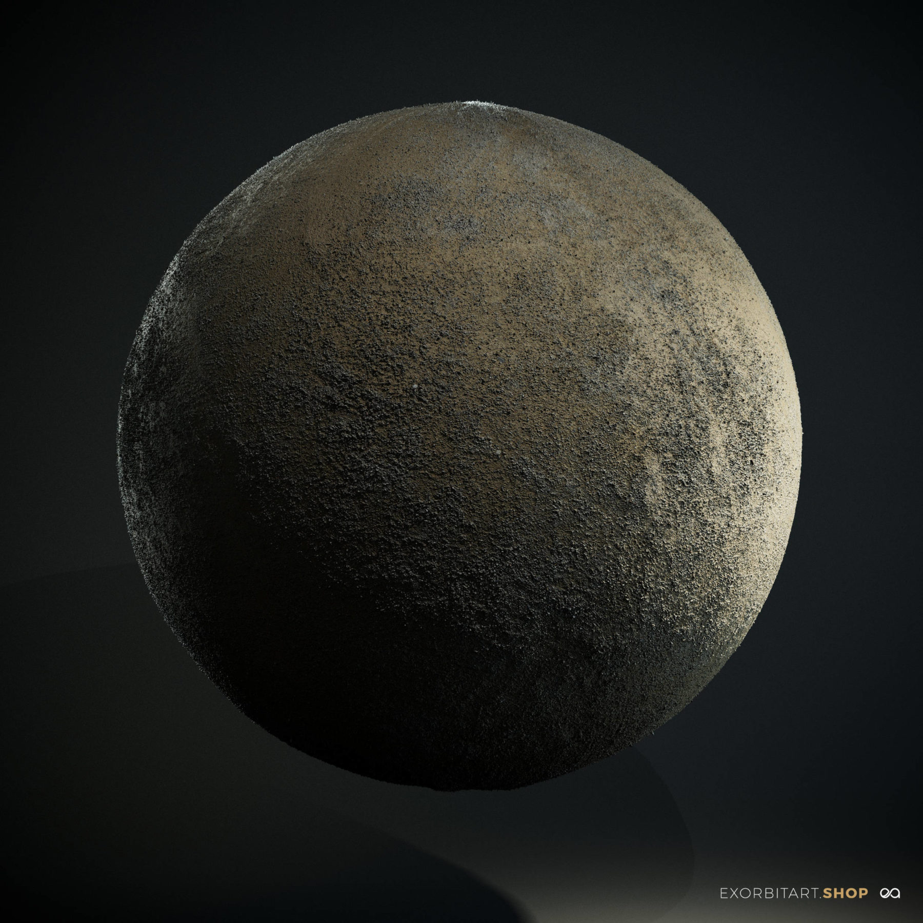 Scanned Seamless Small Gravel Soil PBR Texture