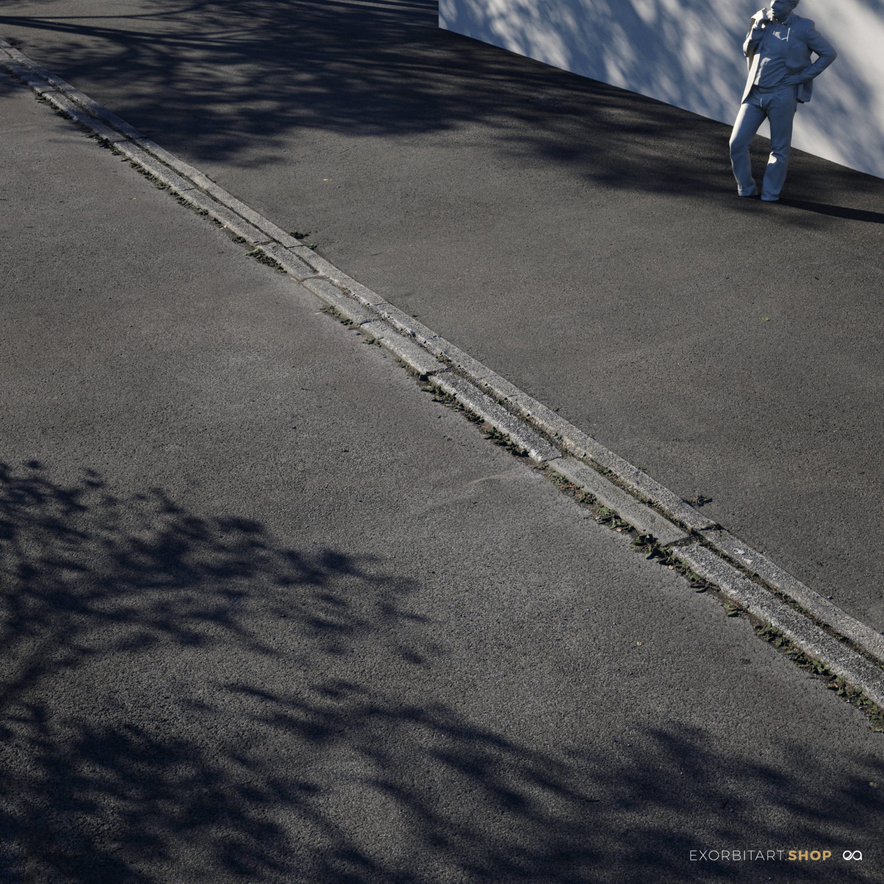 Scanned Seamless Aspahlt Road Large PBR Texture