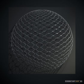 Metal Mesh Bois PBR Texture 50x50cm