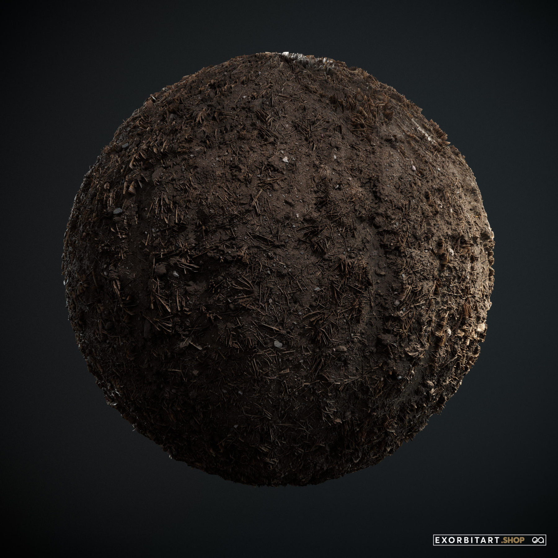 Farmland Field Scanned PBR Texture 700x420cm