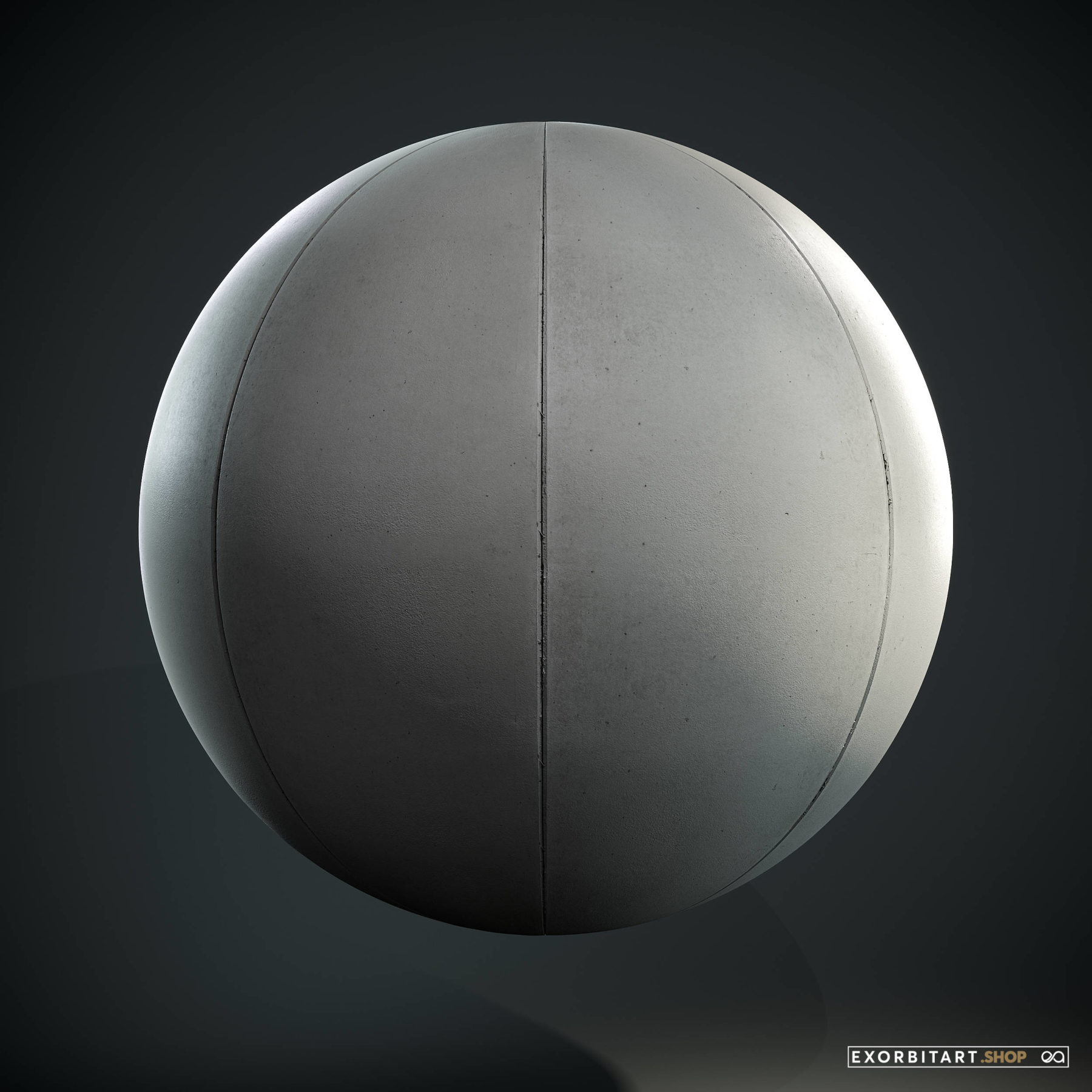 Large Concrete Wall PBR Texture 840x130cm