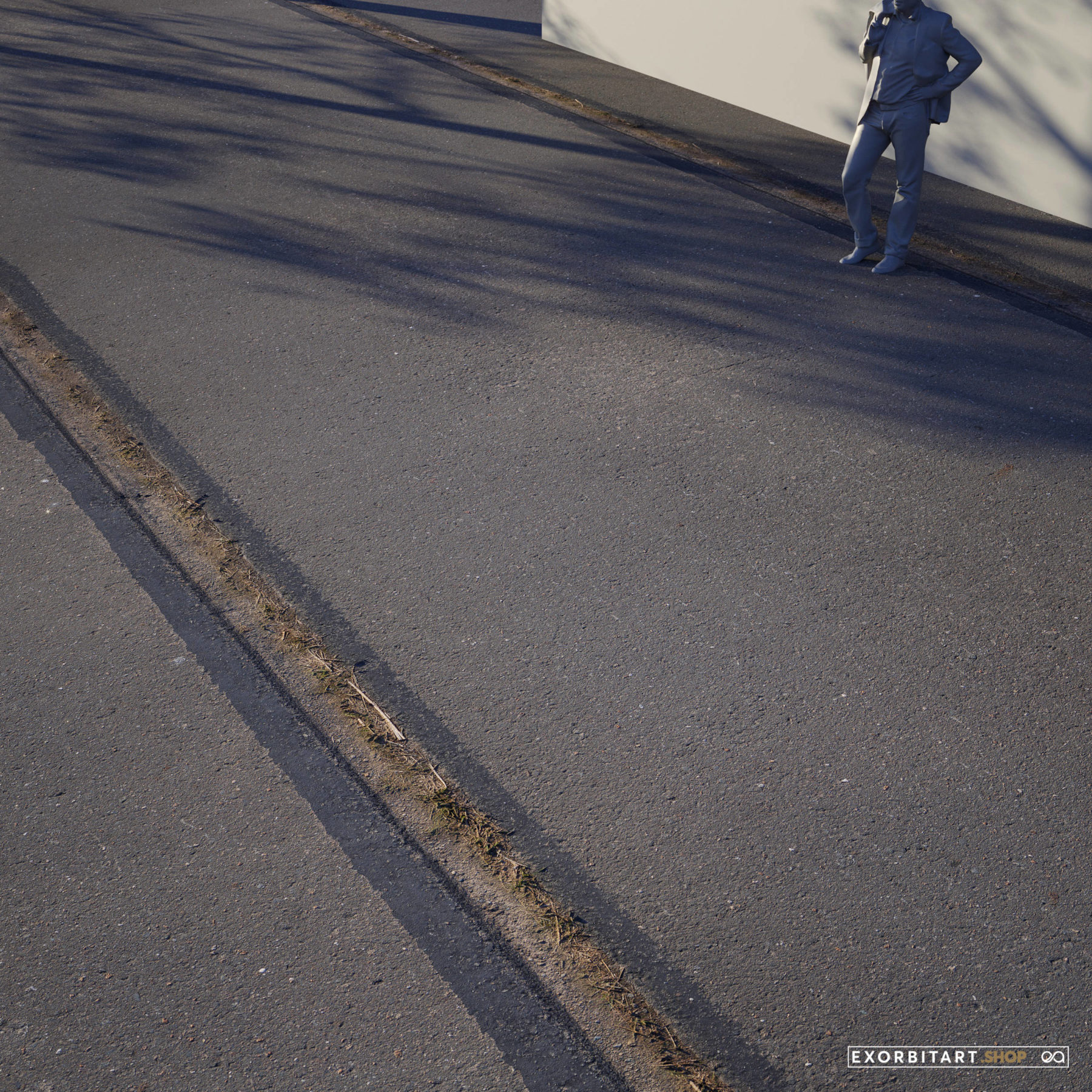 Large Road PBR Texture