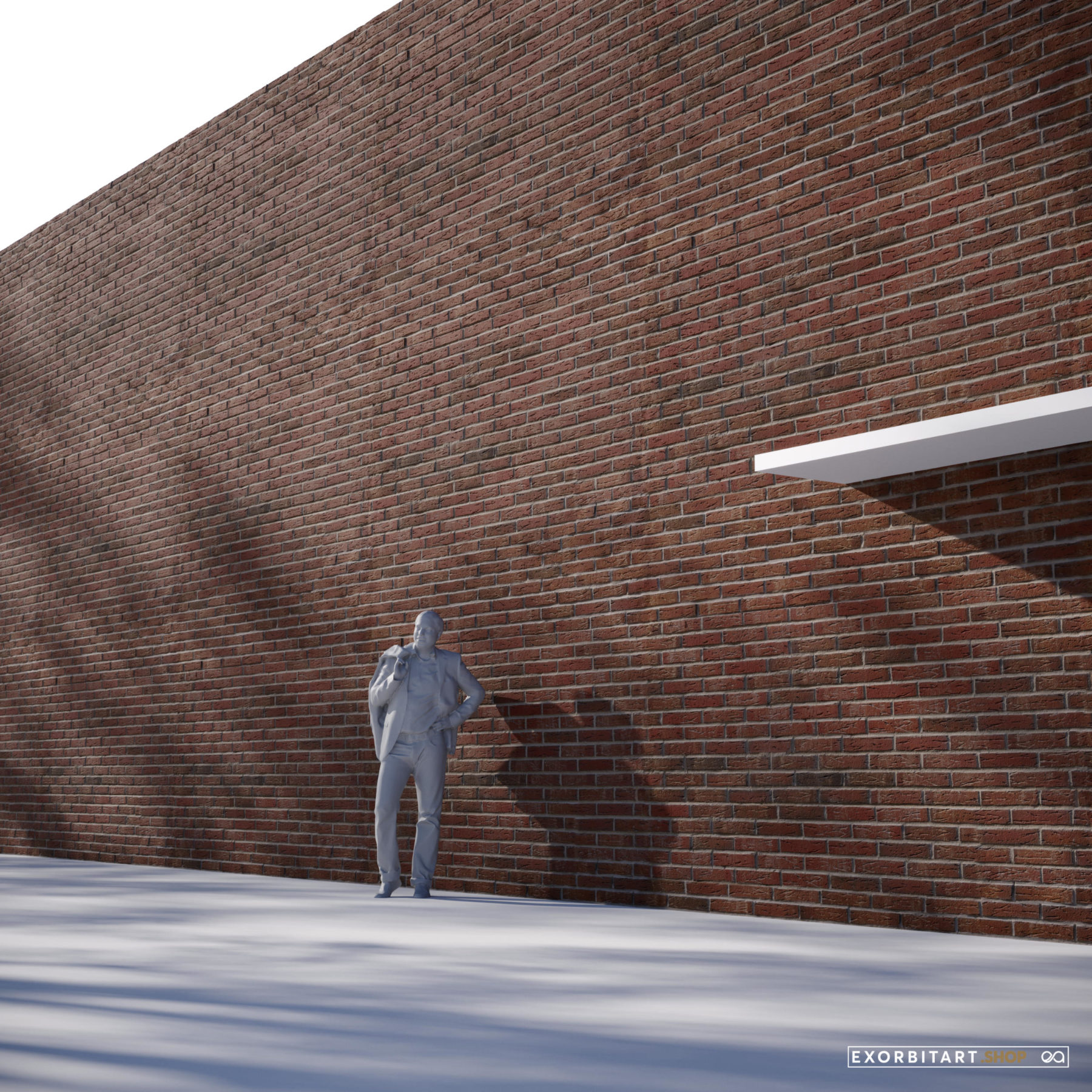 Modern Red Brick PBR Texture 320x224cm