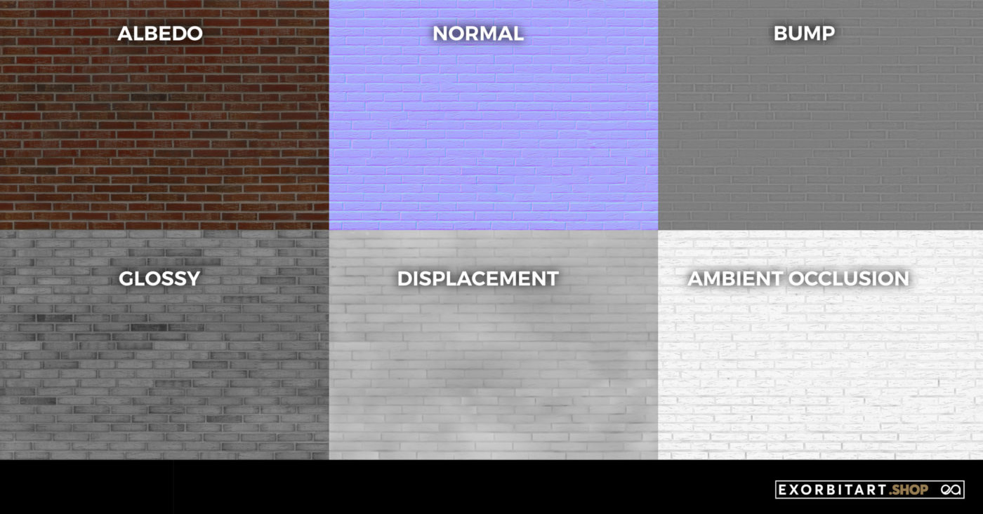Modern Red Brick PBR Texture 320x224cm