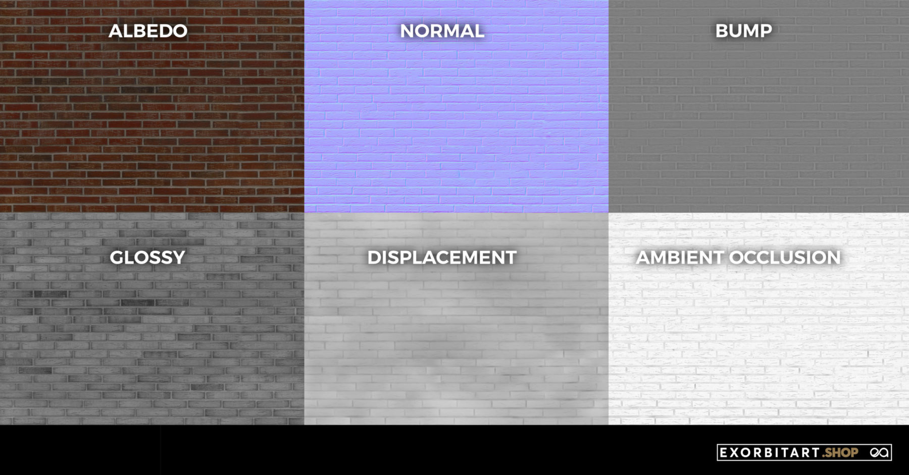 Modern Red Brick PBR Texture 320x224cm
