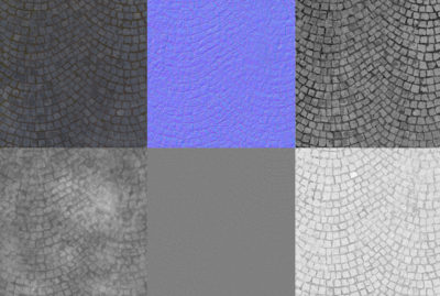 New Cobblestone - Scanned PBR Textures 280x280cm - exorbitart.shop