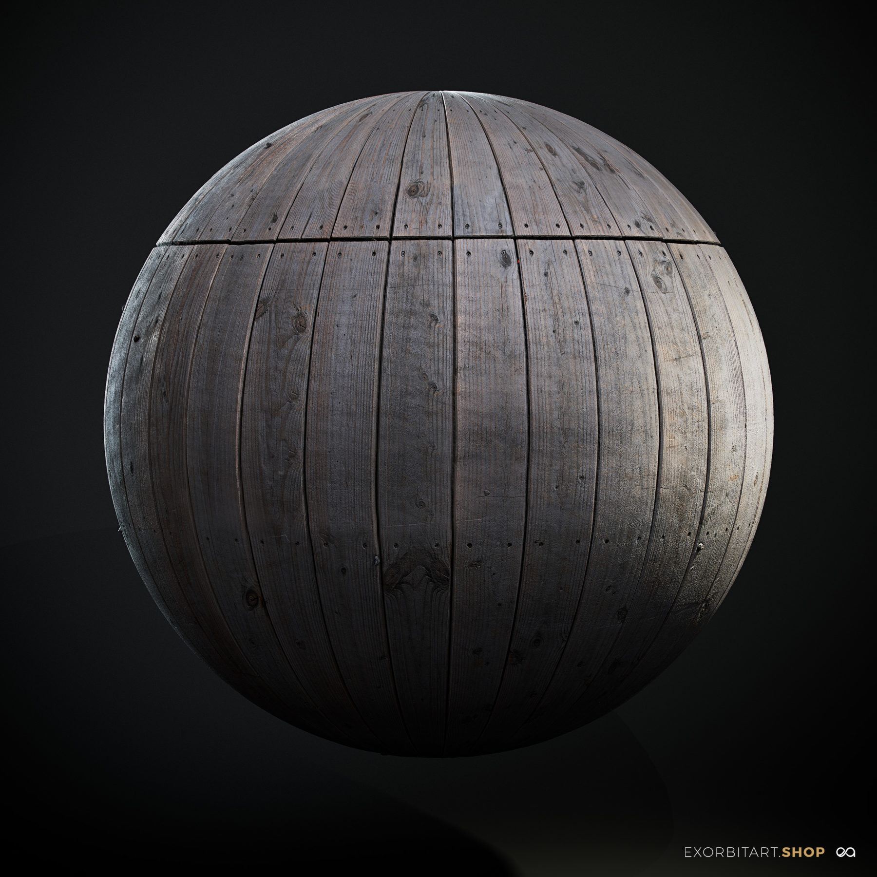 Scanned Seamless Stack Of Wood PBR Texture
