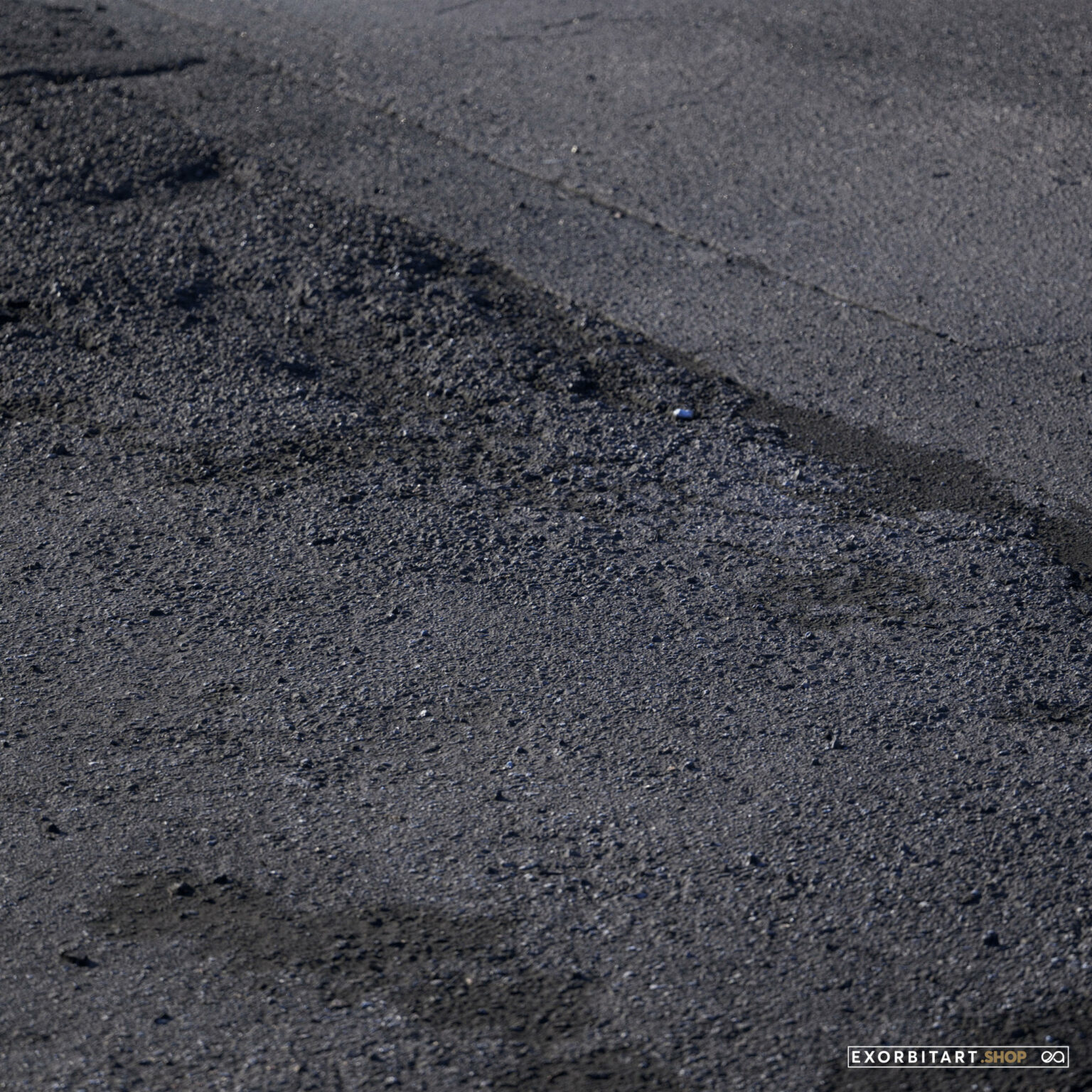 Patched Road Asphalt PBR Texture