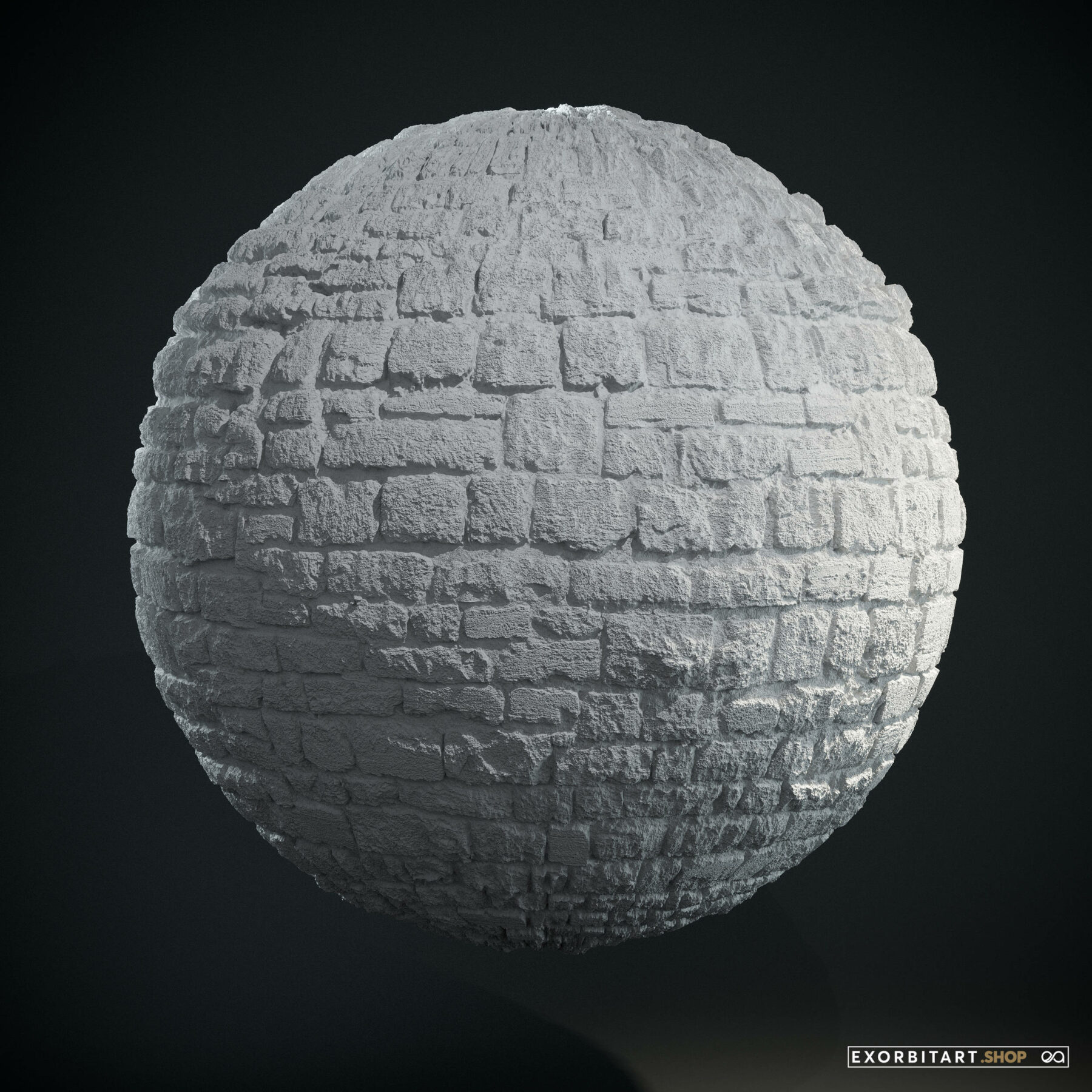 Regular Limestone Blocks PBR Texture 440x330cm