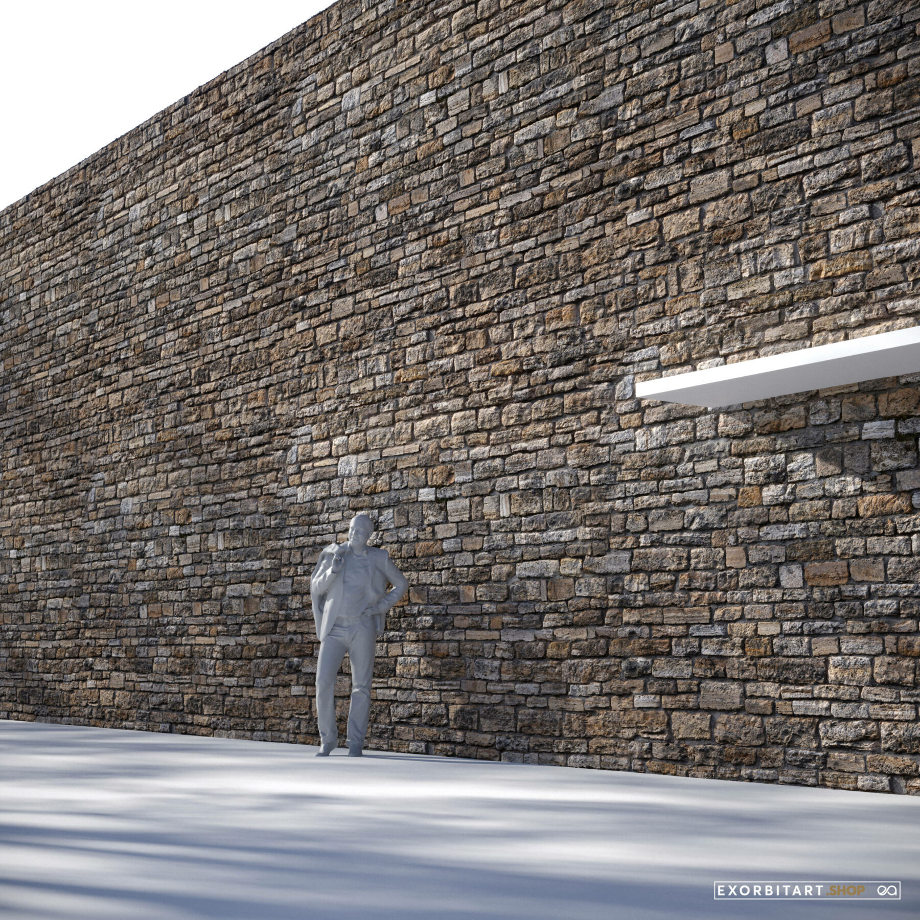 Regular Limestone Blocks PBR Texture 440x330cm