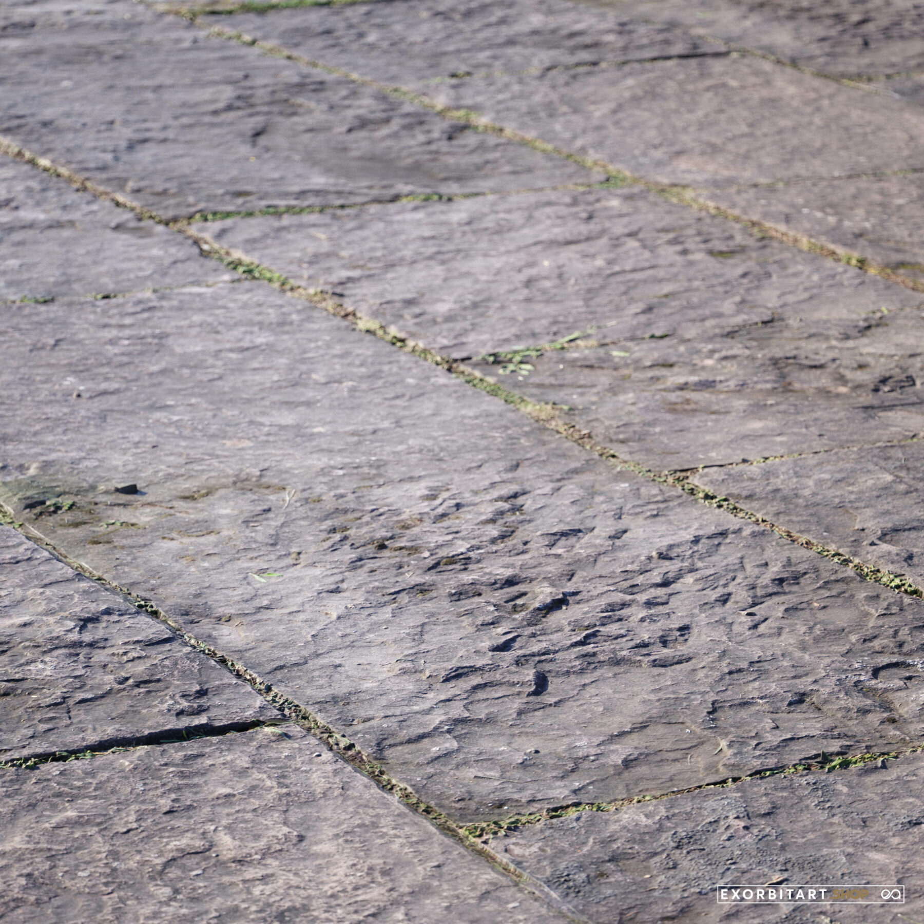 Patched Road Asphalt PBR Texture