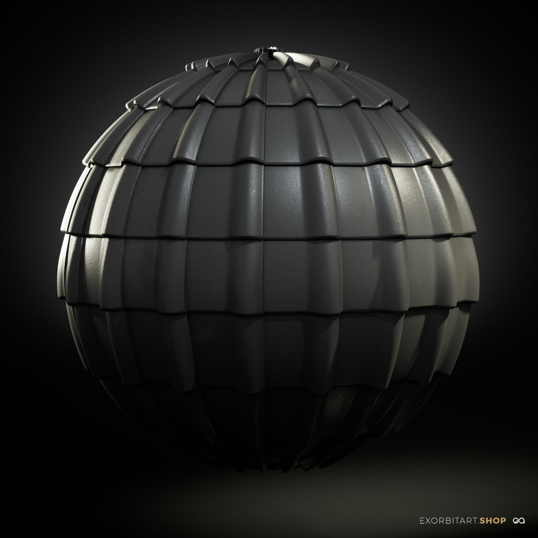 European Roof Tiles PBR Textures 200x200cm - exorbitart.shop