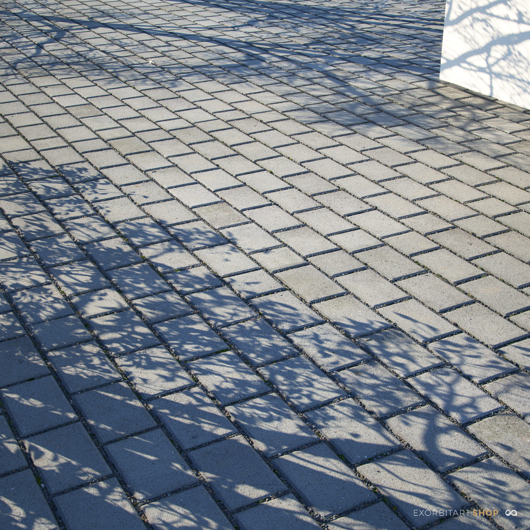 FREE:Parking Grid - Scanned PBR Textures 200x200cm - exorbitart.shop
