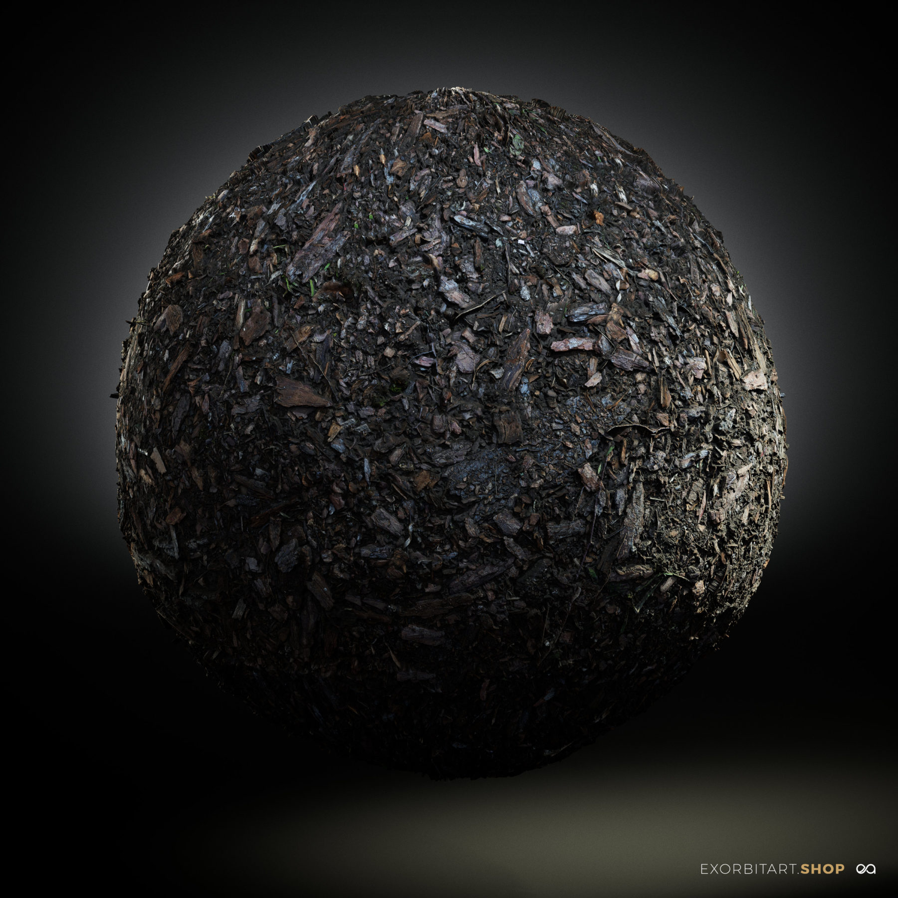Patched Road Asphalt PBR Texture