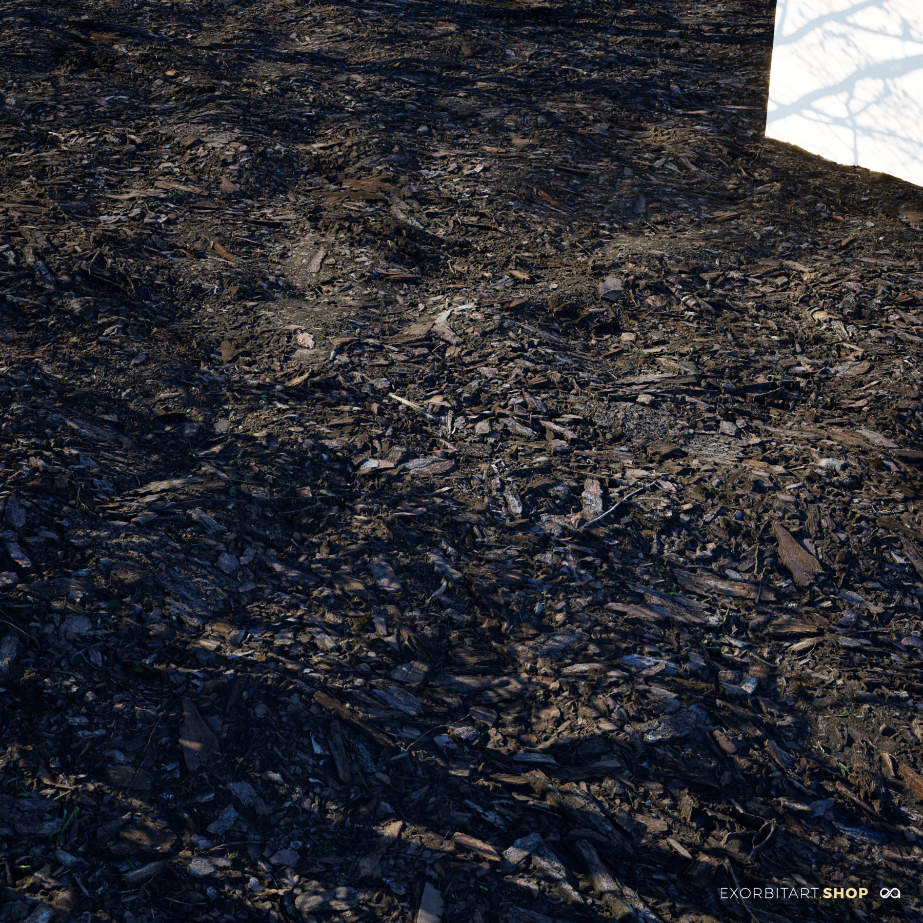Patched Road Asphalt PBR Texture